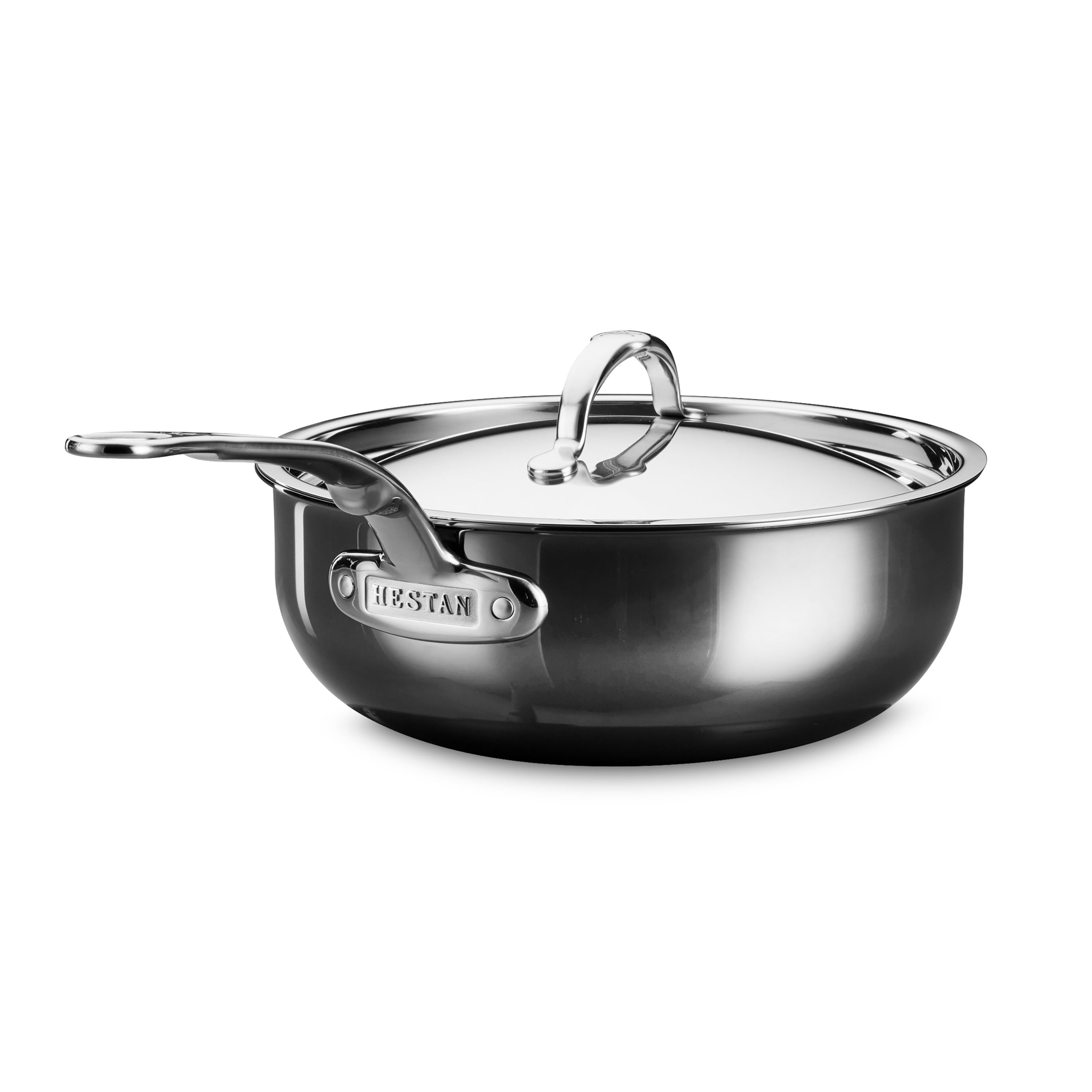Hestan NanoBond 3.5-quart Titanium Stainless Steel Essential Pan ...