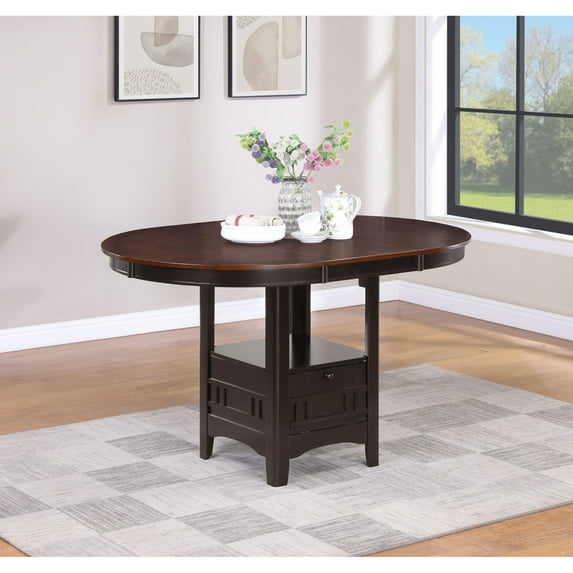 Hester Espresso Extension Counter Dining Table - Walmart.com