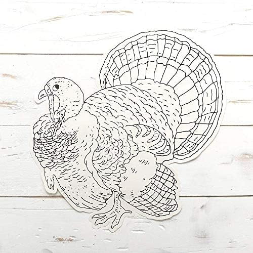 Hester and Cook Die-Cut Coloring Turkey Paper Placemat Sheets$$Art ...