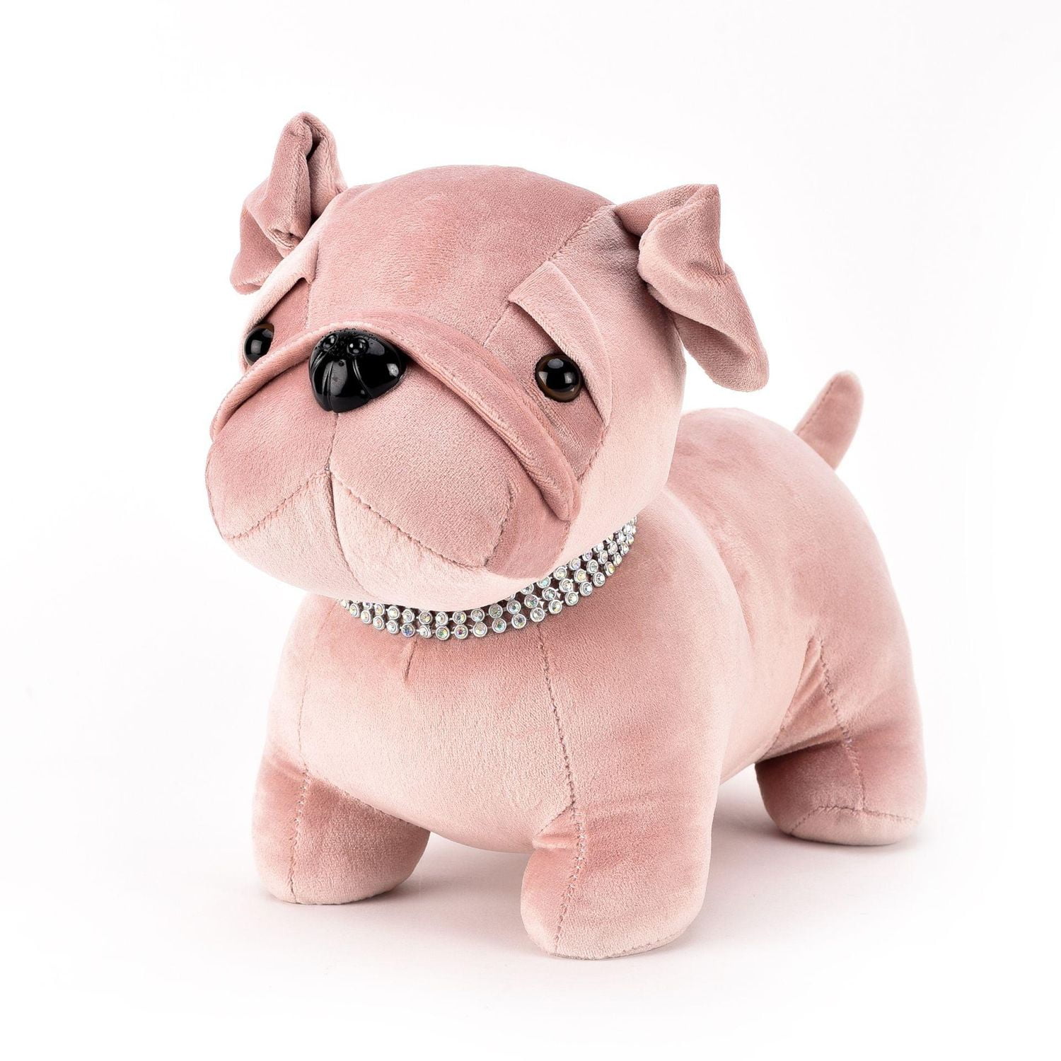 Hestia Blush Dog with Diamante Collar Door Stop - Walmart.com