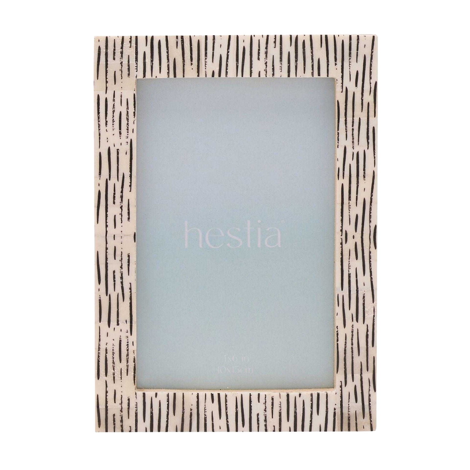 Hestia Bone Striped Photo Frame - Walmart.com