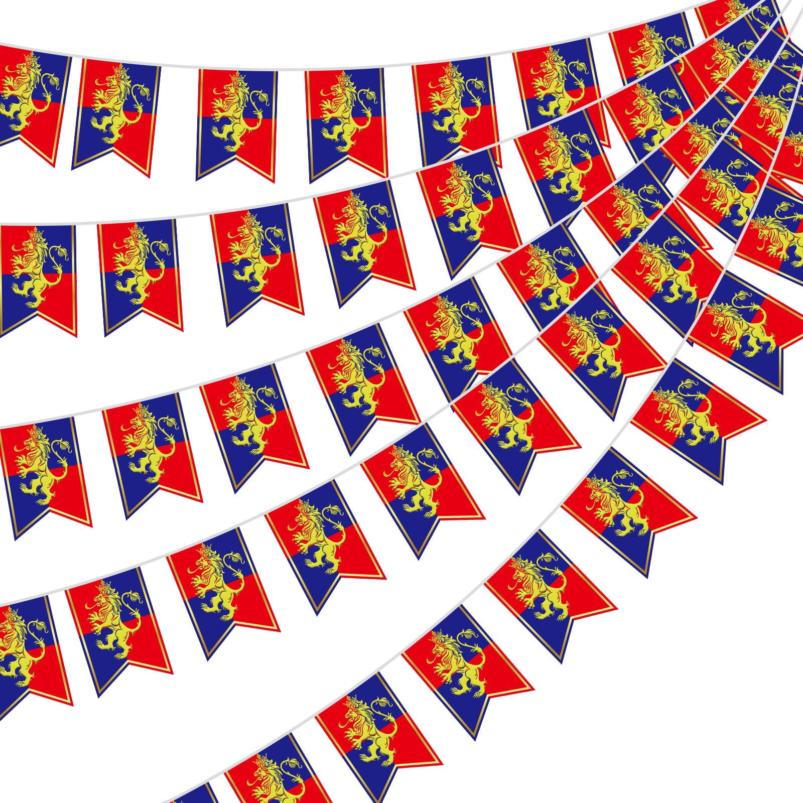 Hestya 5 Pcs 49ft IFF17 Medieval Party Decorations Fantasy Bunting with ...