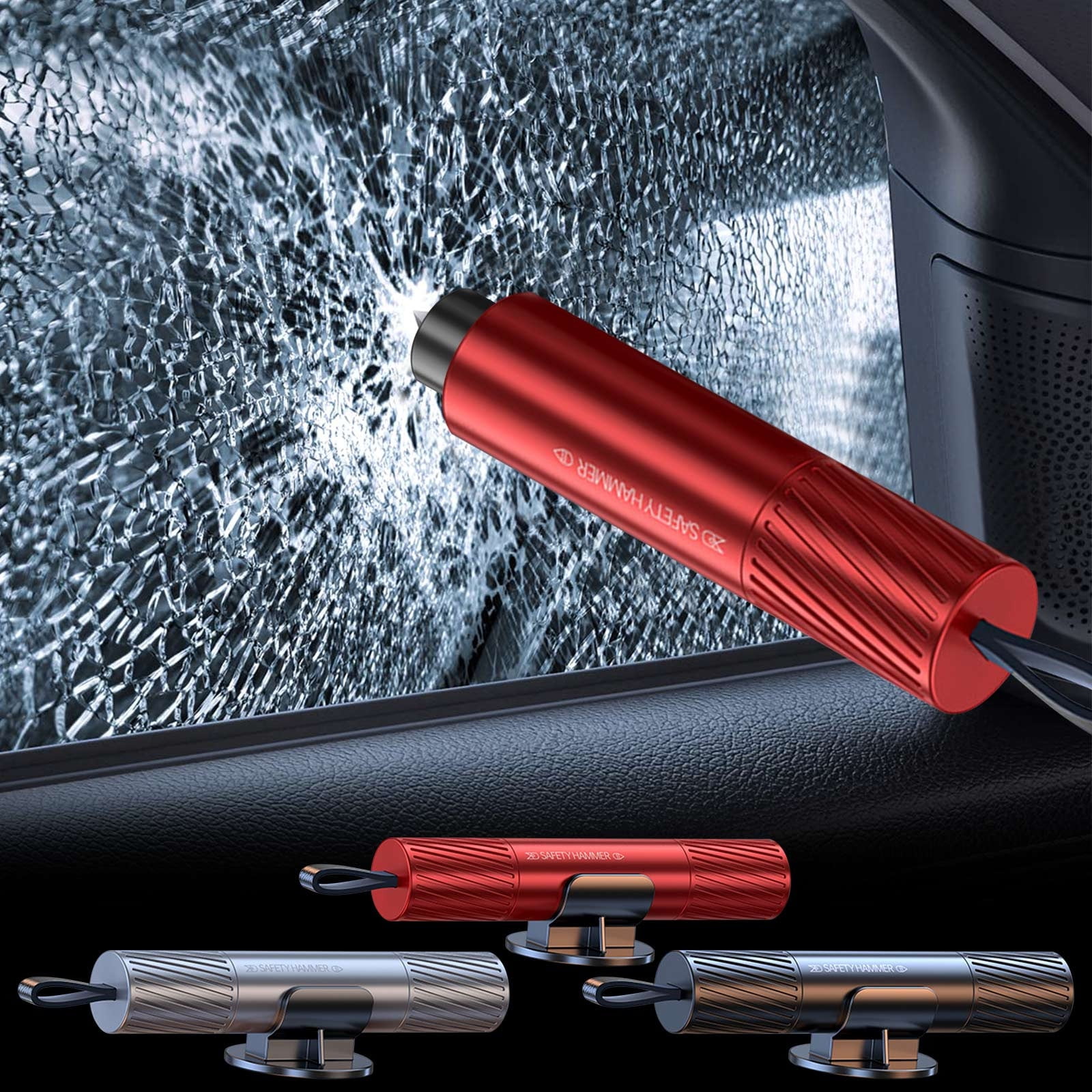 Hesxuno Car Security Hammer Mini Security Hammer Break Car Window ...
