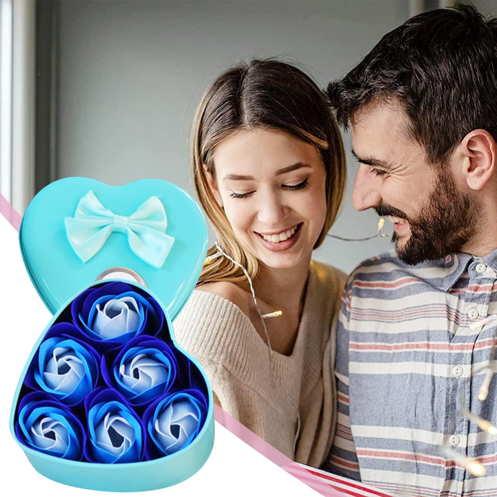 Hesxuno Floral Scented Bath Soap Rose Flower Petals, Plant Essential ...