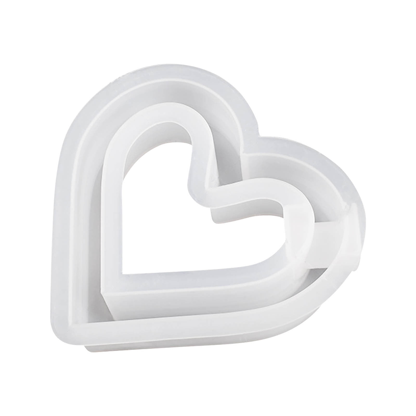 Hesxuno Flowerpots Moulds Resin Casting Molds,Heart Shaped Silicone ...