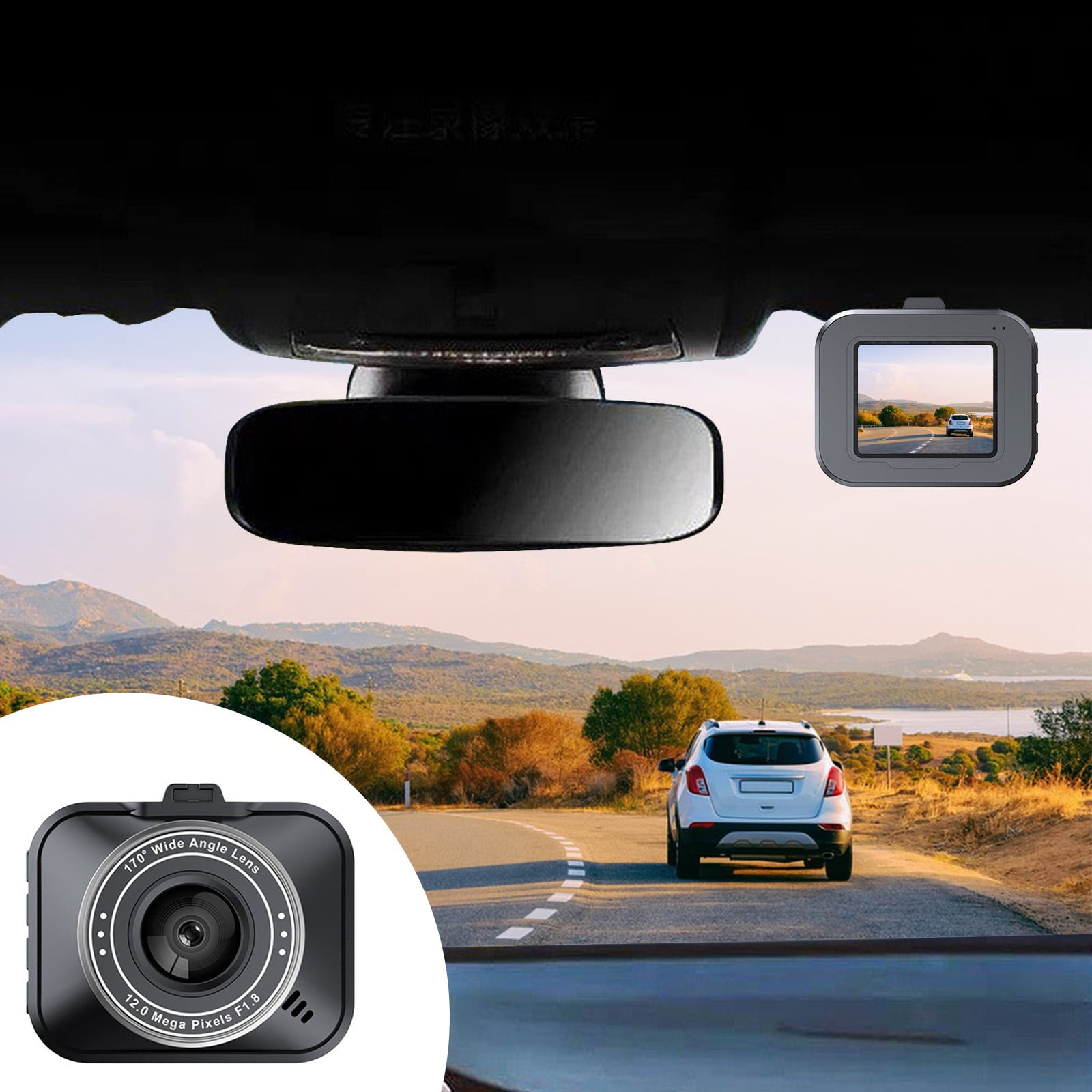 Hesxuno High Definition Driving Recorder 1080P Cycle Recording Front ...