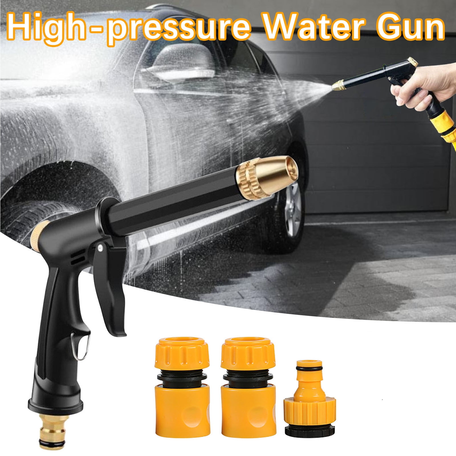 Hesxuno Power Washer Gun High Pressure Washer Gun with 3 Adapters ...