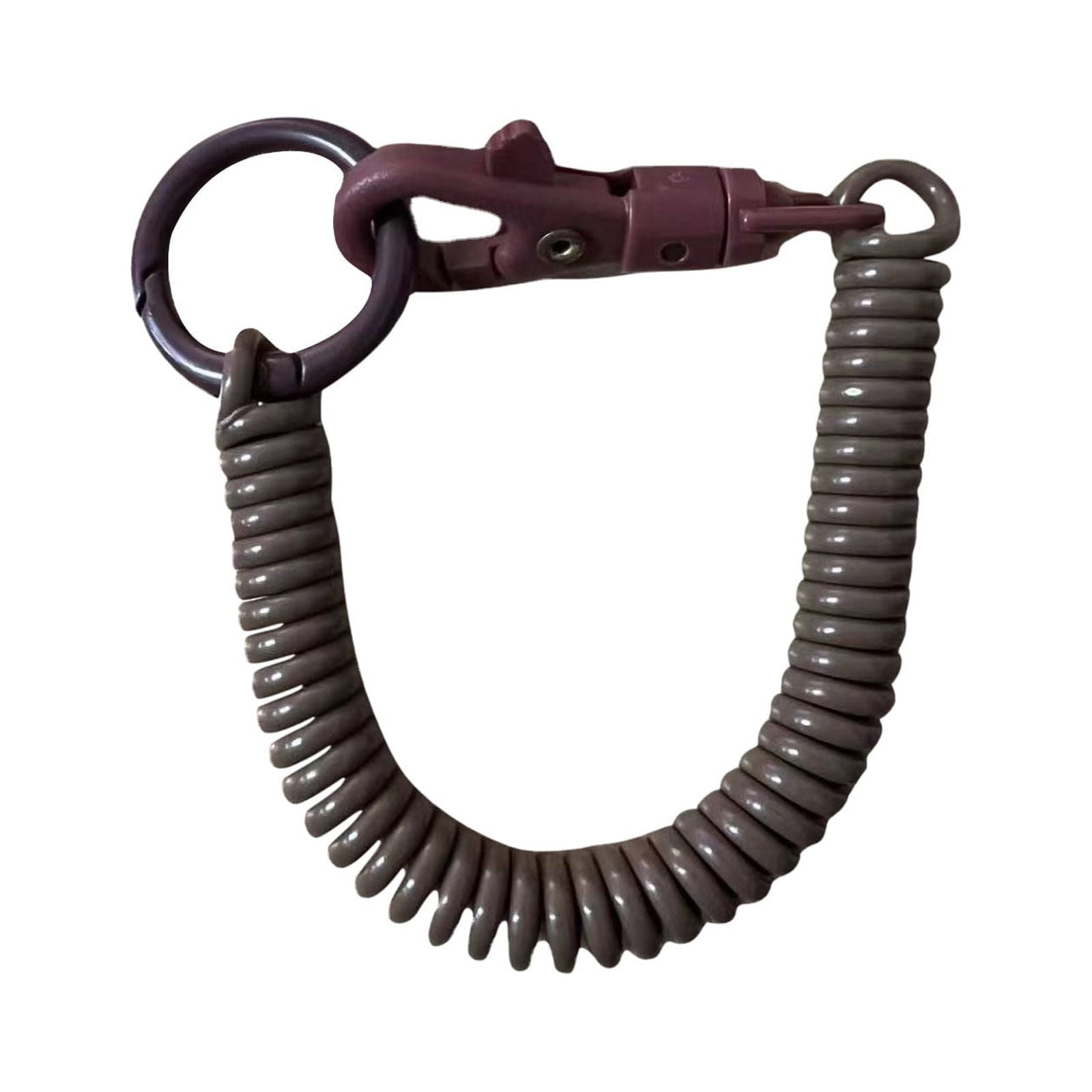 Hesxuno Retractable Spring Coil Keychain Lanyards Multicolor Keyring ...