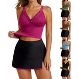Hesxuno Tankini Swimsuits for Women 2026 Two Piece Bathing Suits Tummy ...