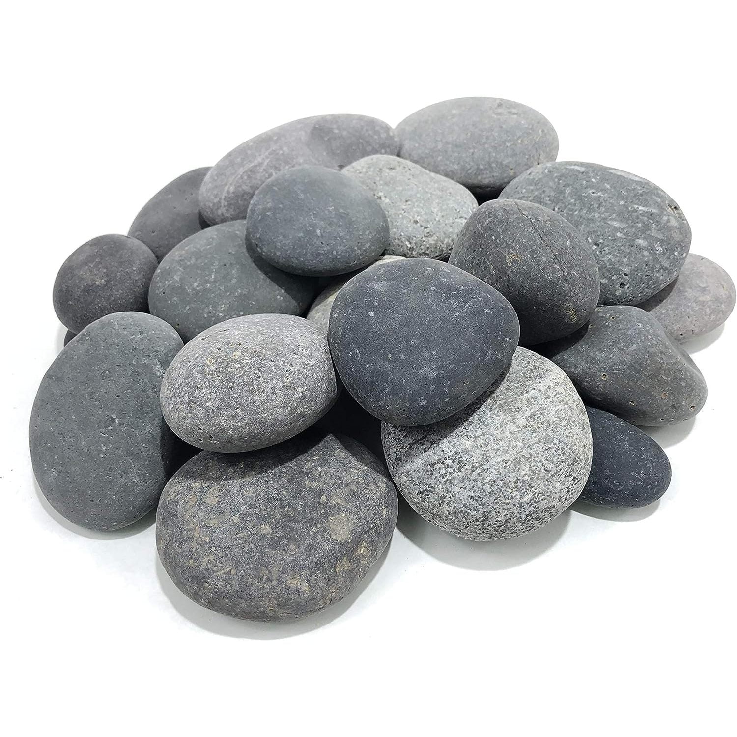HetayC 50 Lb. Premium Black Grey Mexican Beach Pebbles 3-5 inches ...
