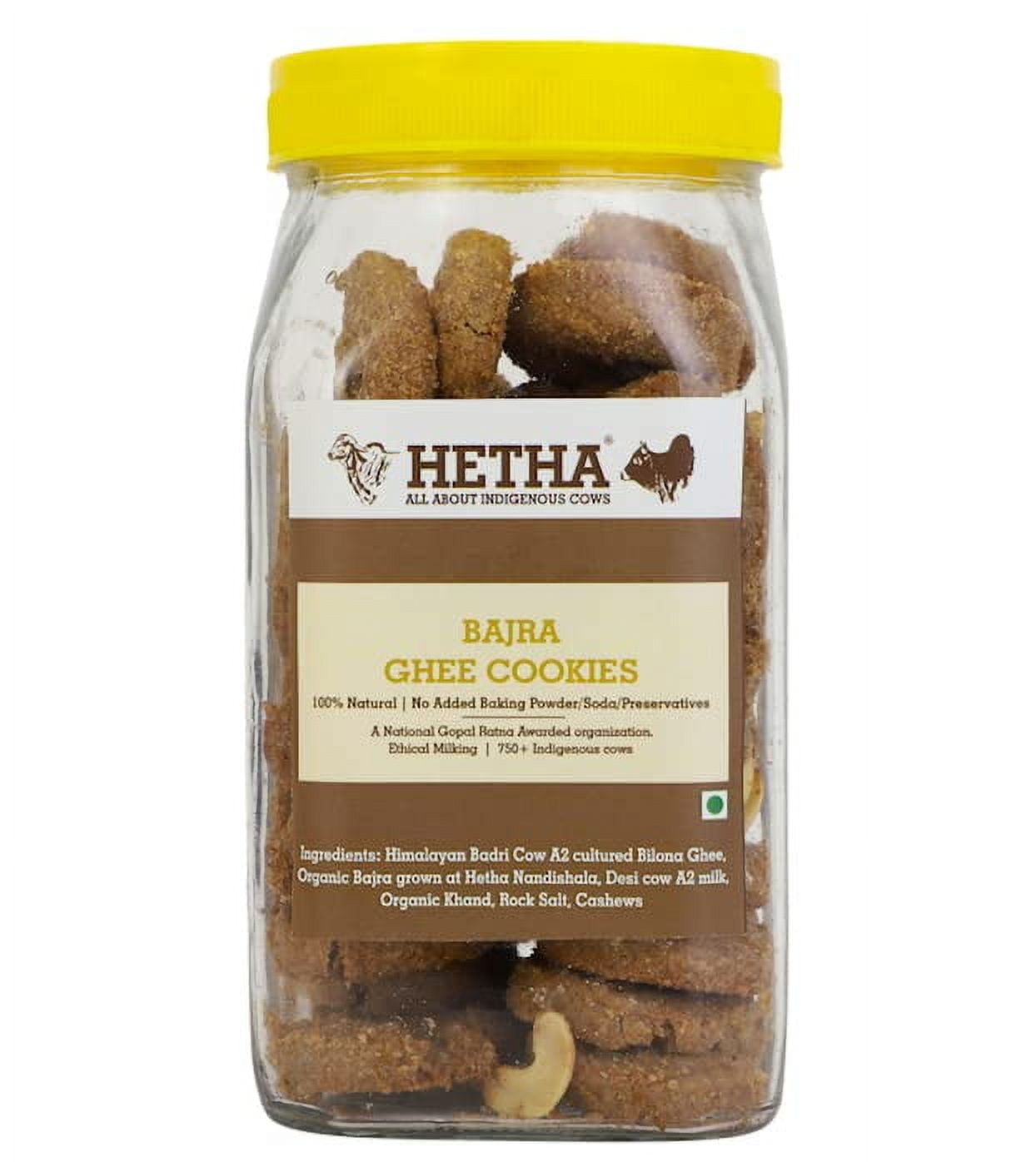 Hetha Organics freshly baked Bajra Ghee Cookies- No Baking Powder/Soda ...