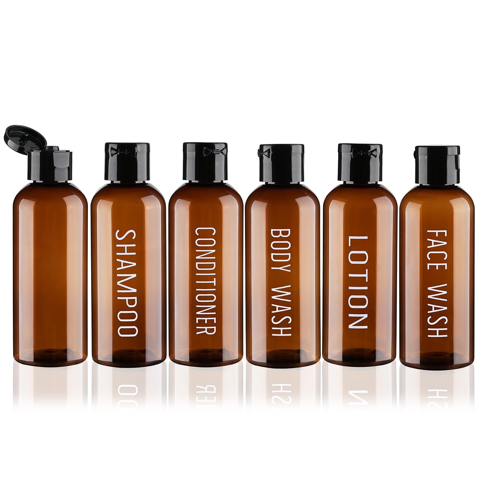 Hethyo 3.4oz Travel Bottles for Toiletries, 6 Pack Travel Containers ...