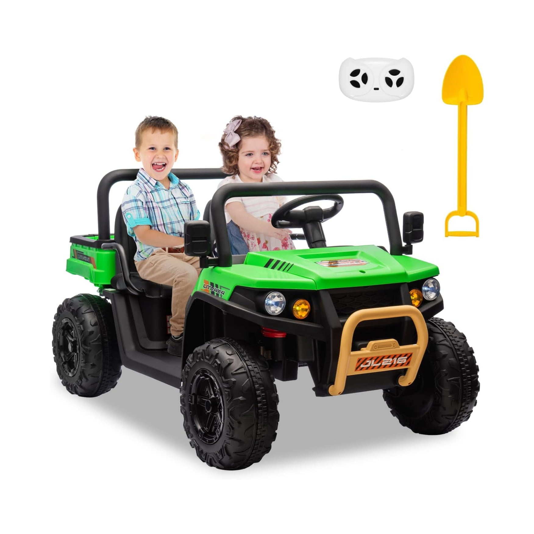 Hetoy 24V 2 Seater Ride On Dump Truck, Battery Powered UTV for Kids ...