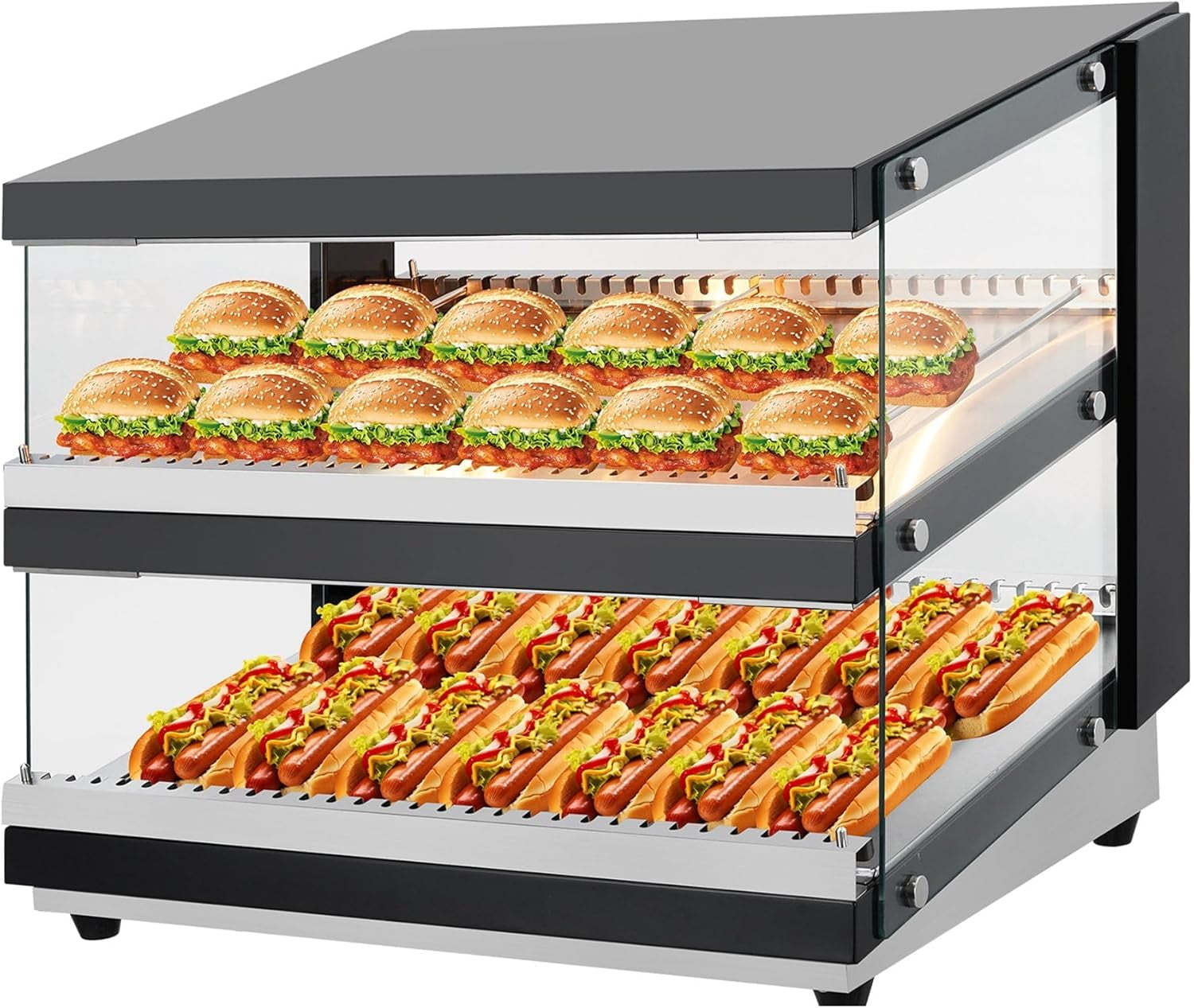 Hetoy 48 Inch Commercial Food Warmer Display Case - Countertop Heated ...