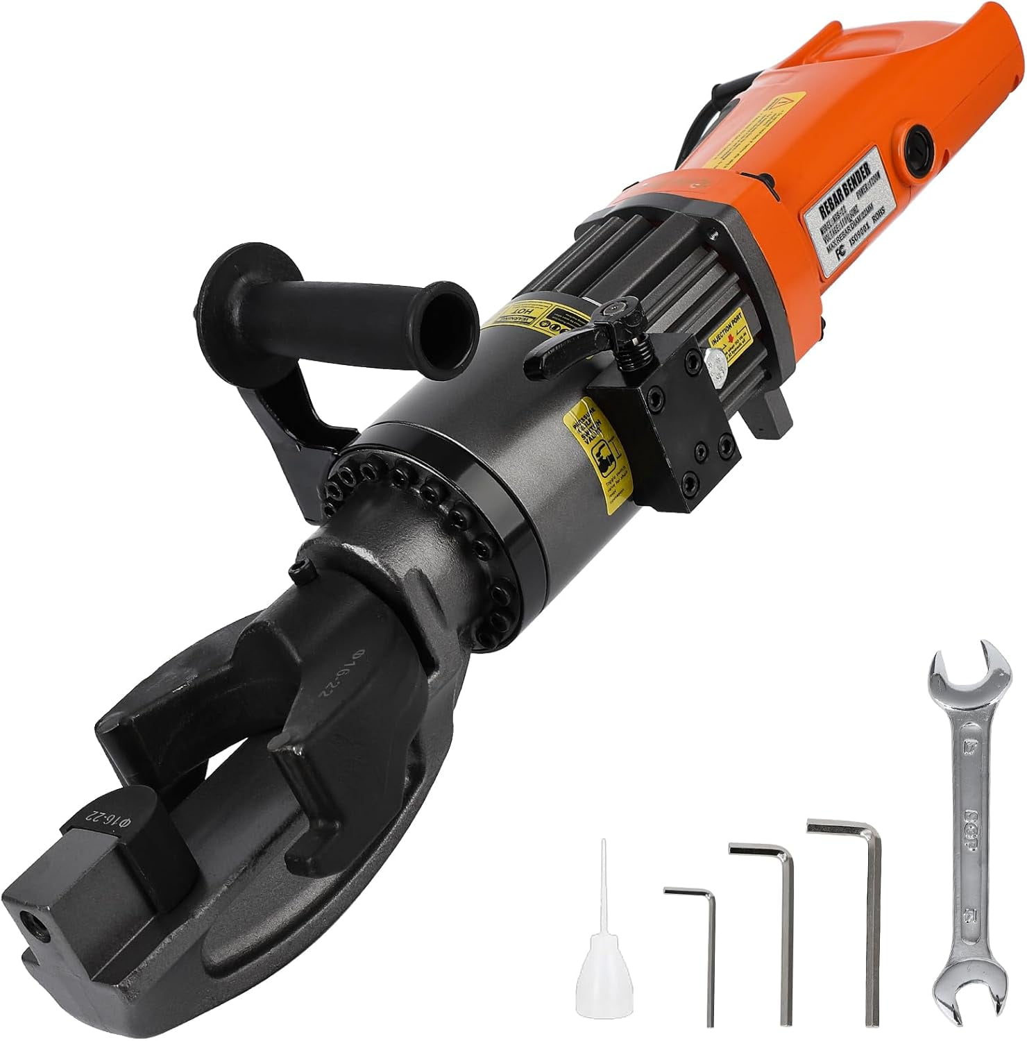 Hetoy Electric Hydraulic Rebar Bender Tool - 1200W 110V, Bending up to ...