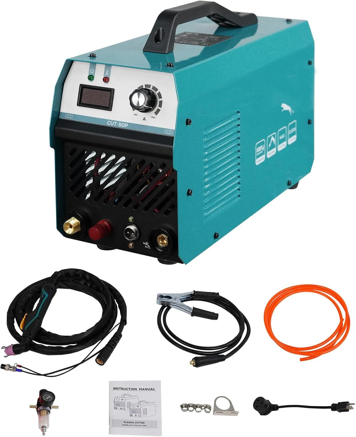 Hetoy Plasma Cutter, 50 Amp Non-Touch Arc Plasma Cutter Machine With ...