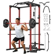 SunHome Power Cage Squat Rack, Multi-Functional Power Rack with ...