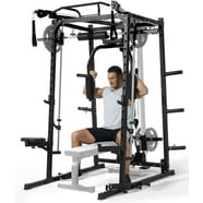 EONFITOmni Squat Cage Power Rack with Cable Crossover System Full Body ...