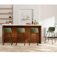 HeuGah Counter Height Bar Stools Set of 4, Counter Stools with Backs ...