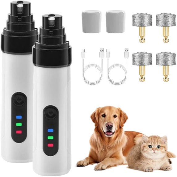 Heusom Silent Groom Pro Nail Grinder, 2025 New Electric Dog Nail ...