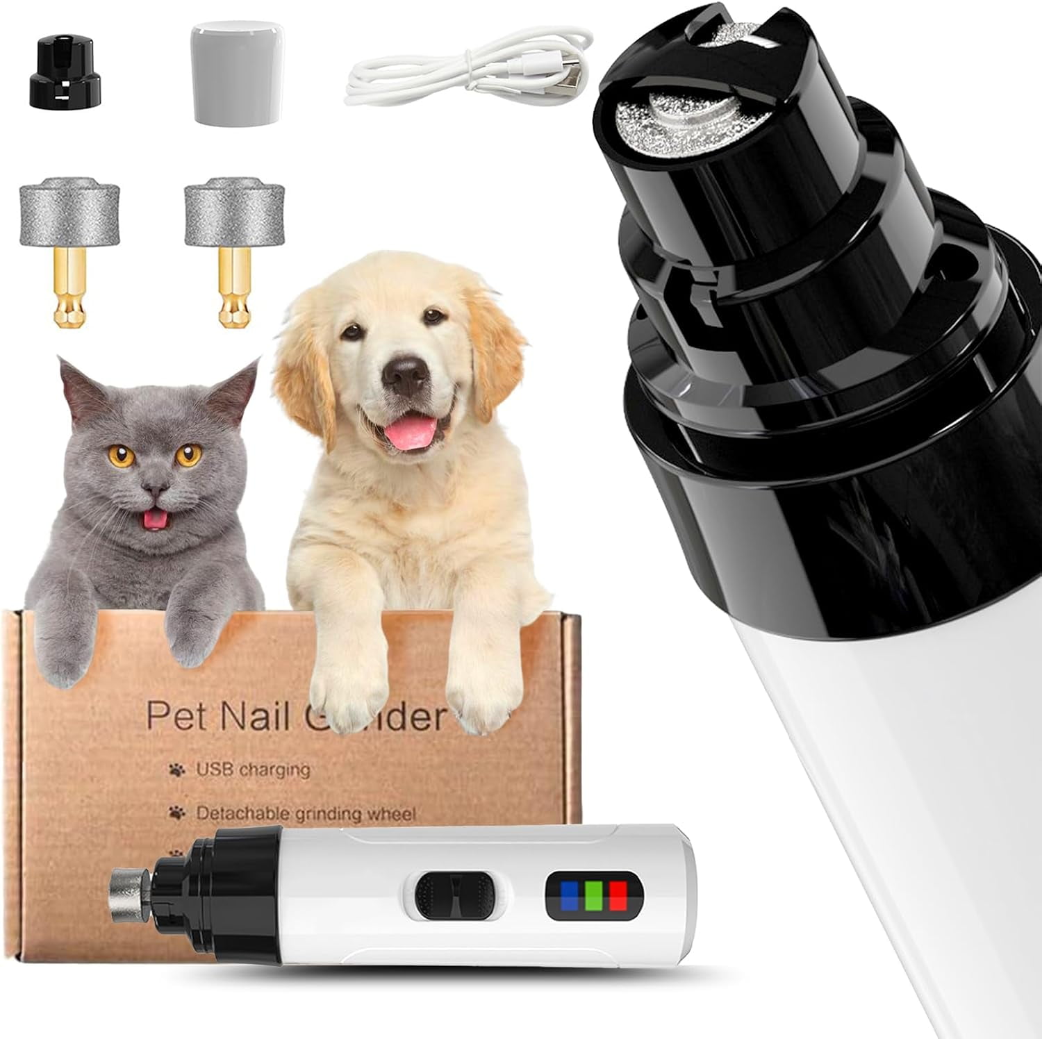 Heusom Silent Pro Nail Grinder, Silent Grind Pro for Dogs & Cats, 2025 ...