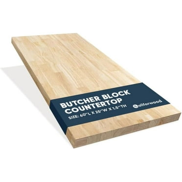 Butcher Block Counter Top, Solid Wood Unfinished Table Top for for DIY ...