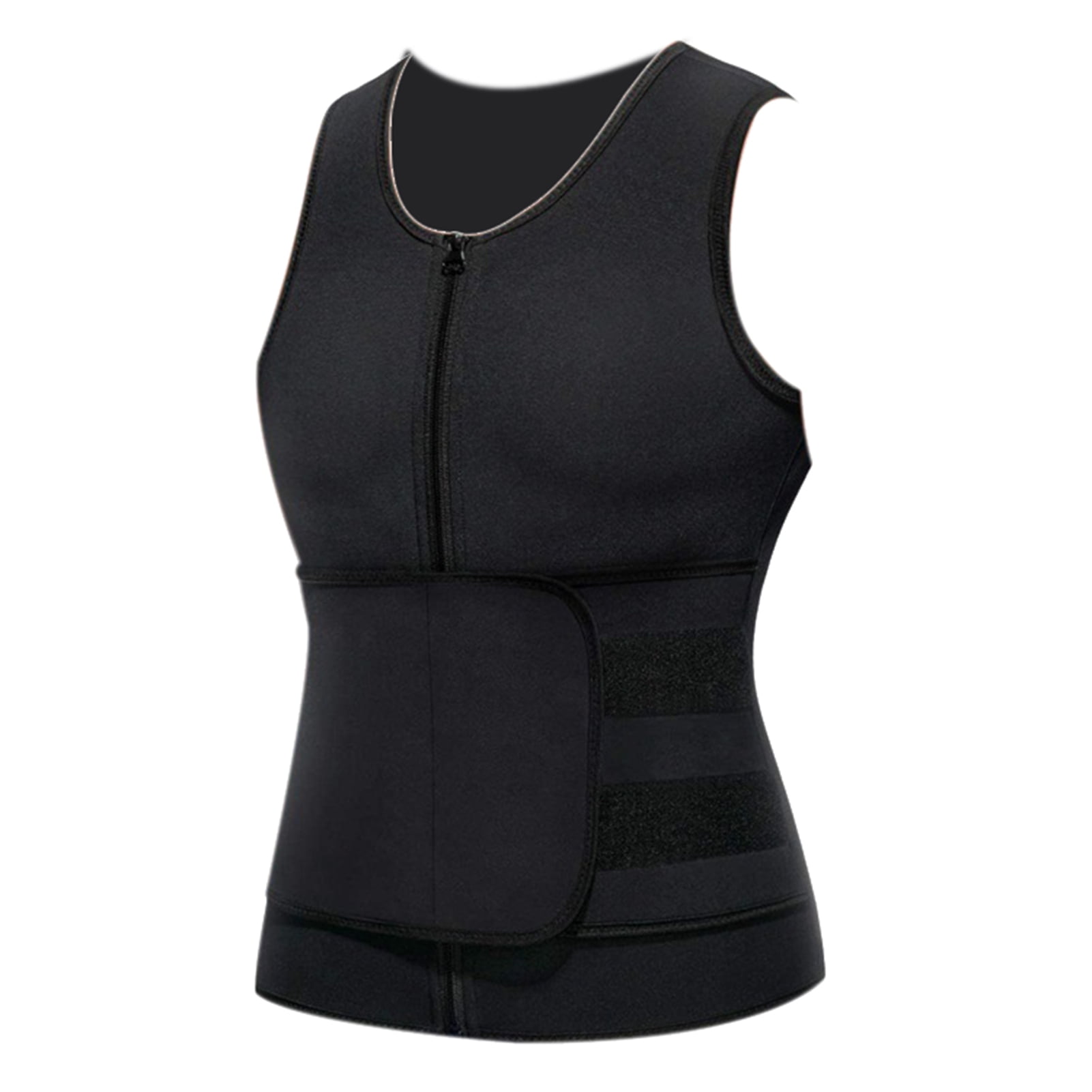 Hevirgo Men Sauna Suit 2 in 1 Waist Trainer Shirt for Stomach Sweat ...