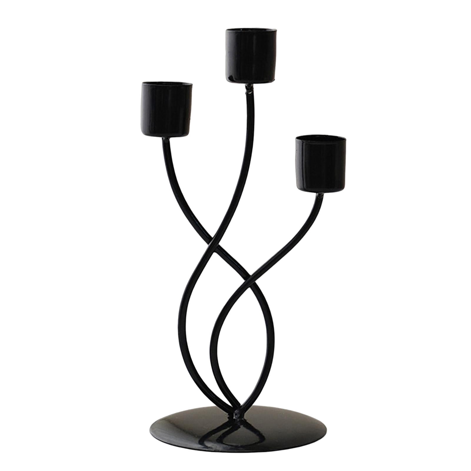 Hevirgo Taper Candle Holder Metal Curved Candle Holder Table ...