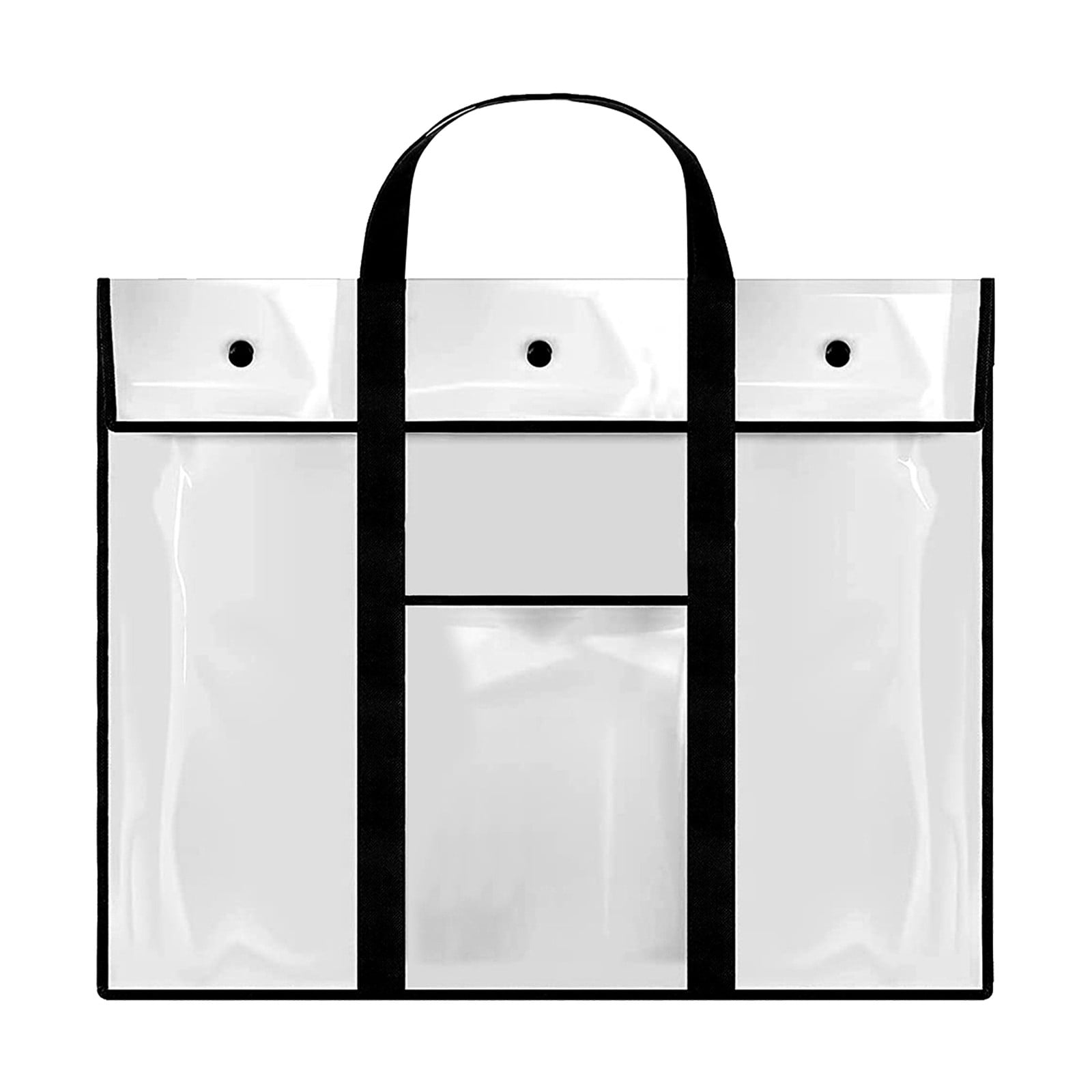 Hewann Art Portfolio Bag - PVC Storage Organizer with Transparent ...