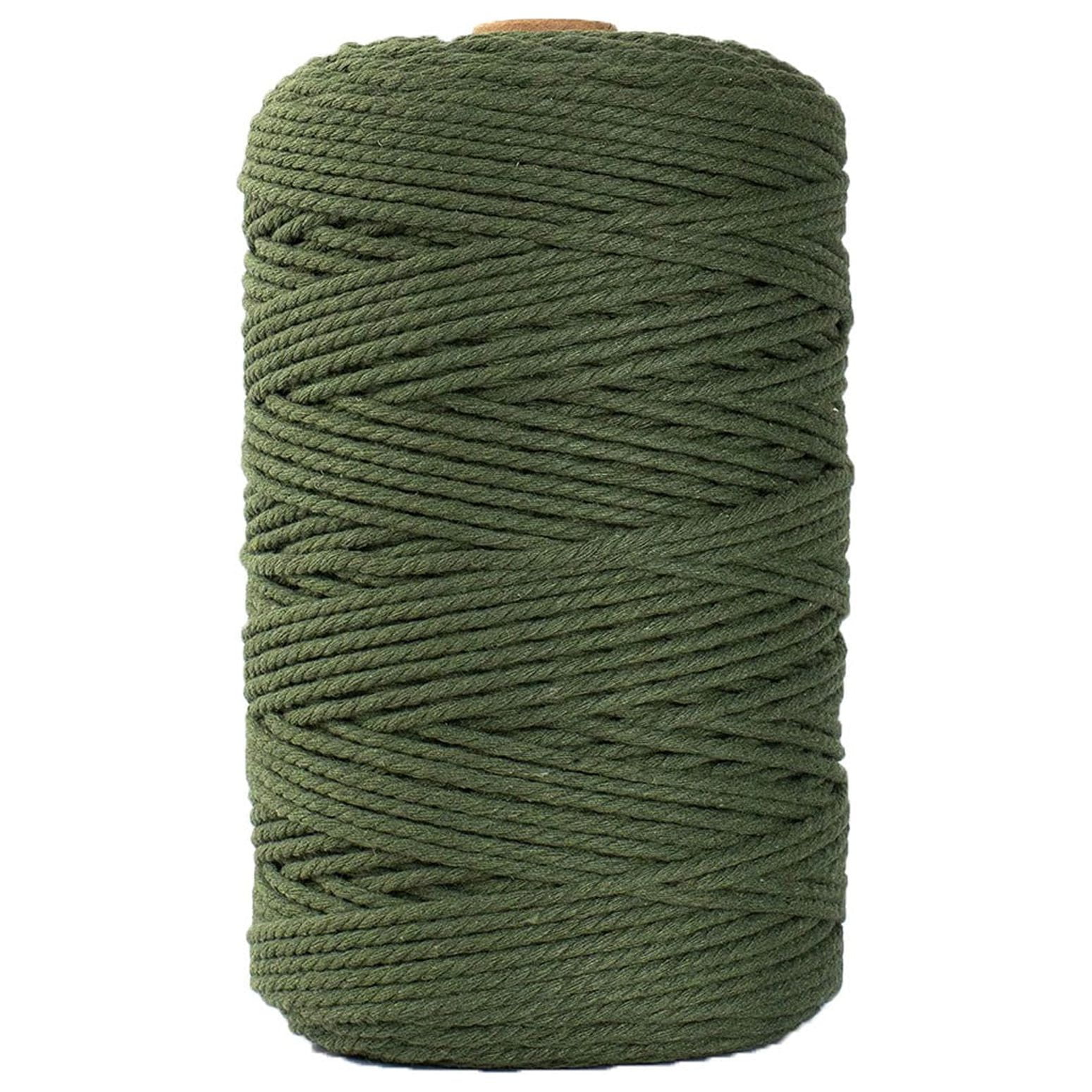 Hewann Cotton Rope DIY Macrame Yarn - 3mm x 100m Soft Cotton Cord for ...