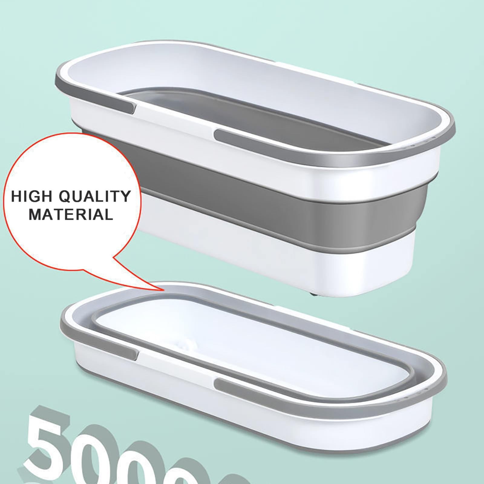 Hewann Floor Cleaning Solution Large Flat Mop Bucket System with 360 ...