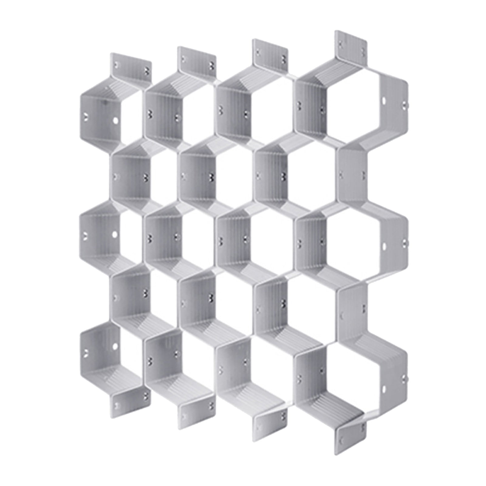 Hewann Honeycomb Storage Honeycomb Compartment Drawer Organizer - ABS ...