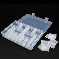 Hewann Plastic Storage Box with Removable Tray, Multipurpose Organizer ...