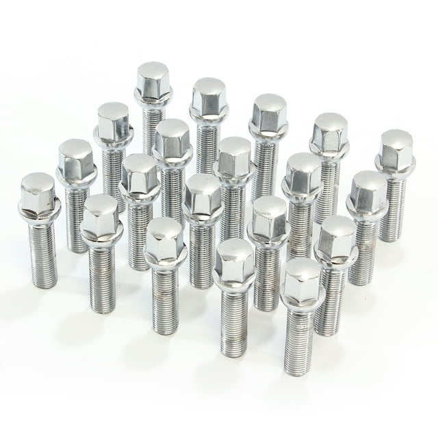 Hex Autoparts 14x1.5 Lug Bolts Nuts (20PCS) for Mercedes Benz ML350 ...