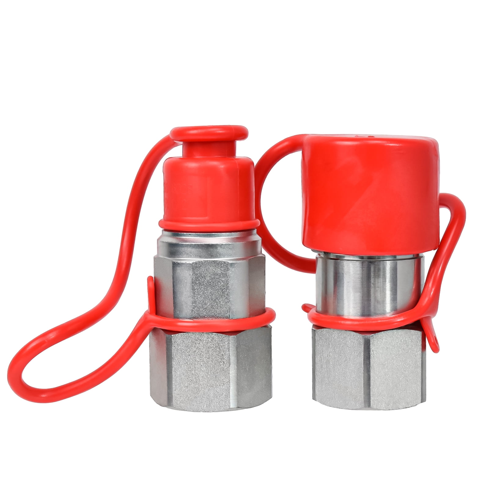 Hex Autoparts 3/4" NPT Flat Face Hydraulic Quick Connect Couplers ...