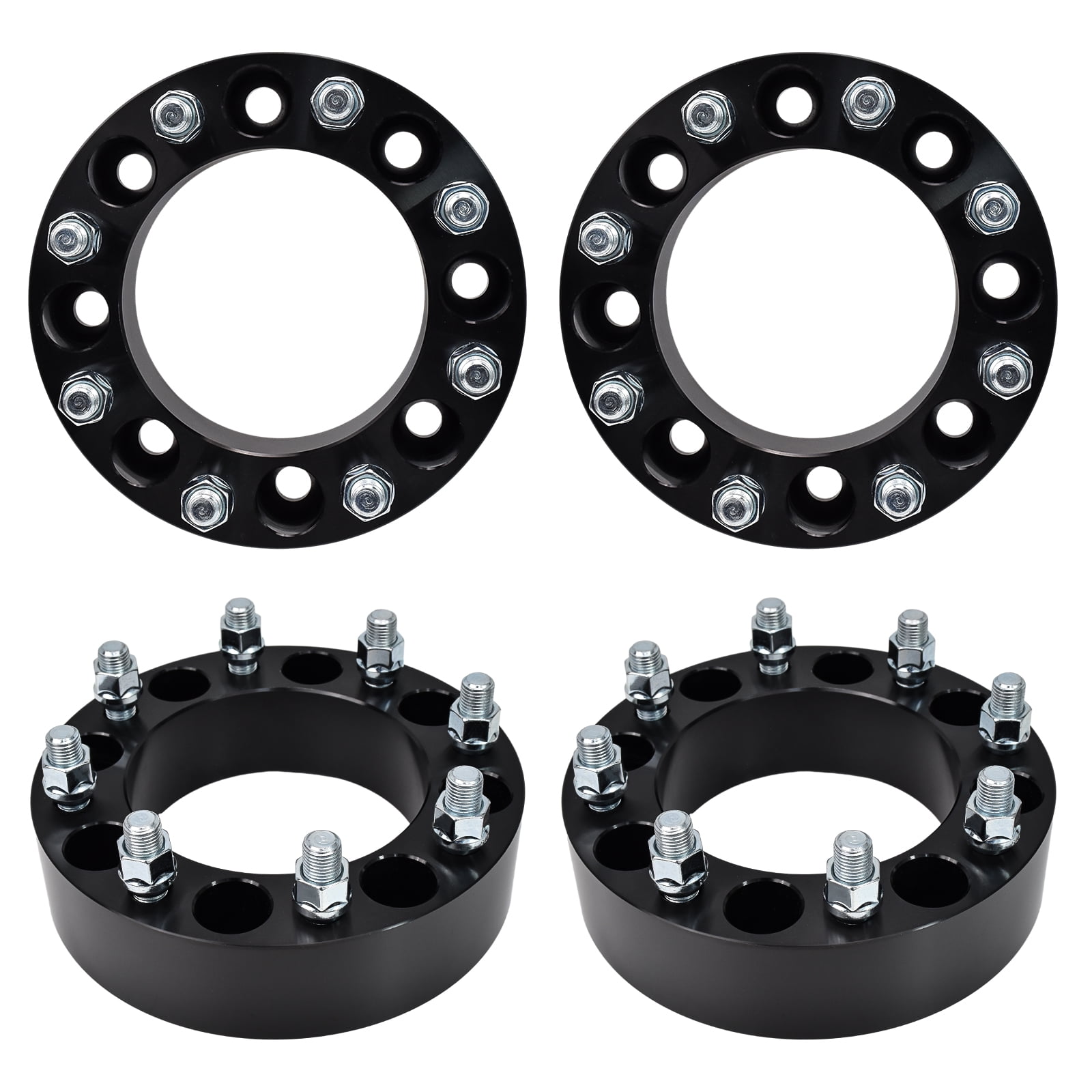 Hex Autoparts (4PCS) 2" 8x6.5 to 8x170 Wheel Adapters 14x1.5 Studs for ...