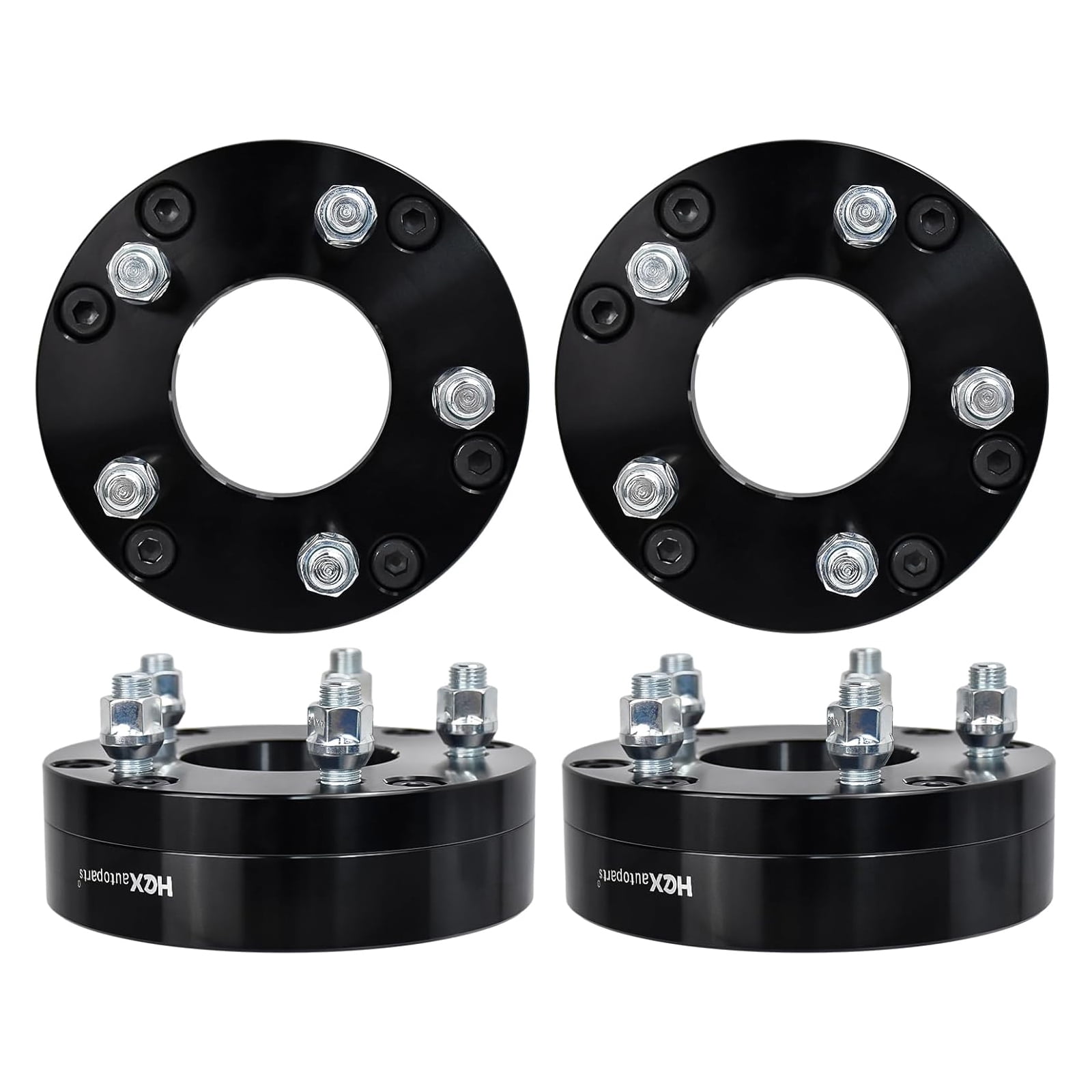 Hex Autoparts 4pcs 6x5.5 to 5x5 Wheel Conversion Adapters 2" with 108mm ...