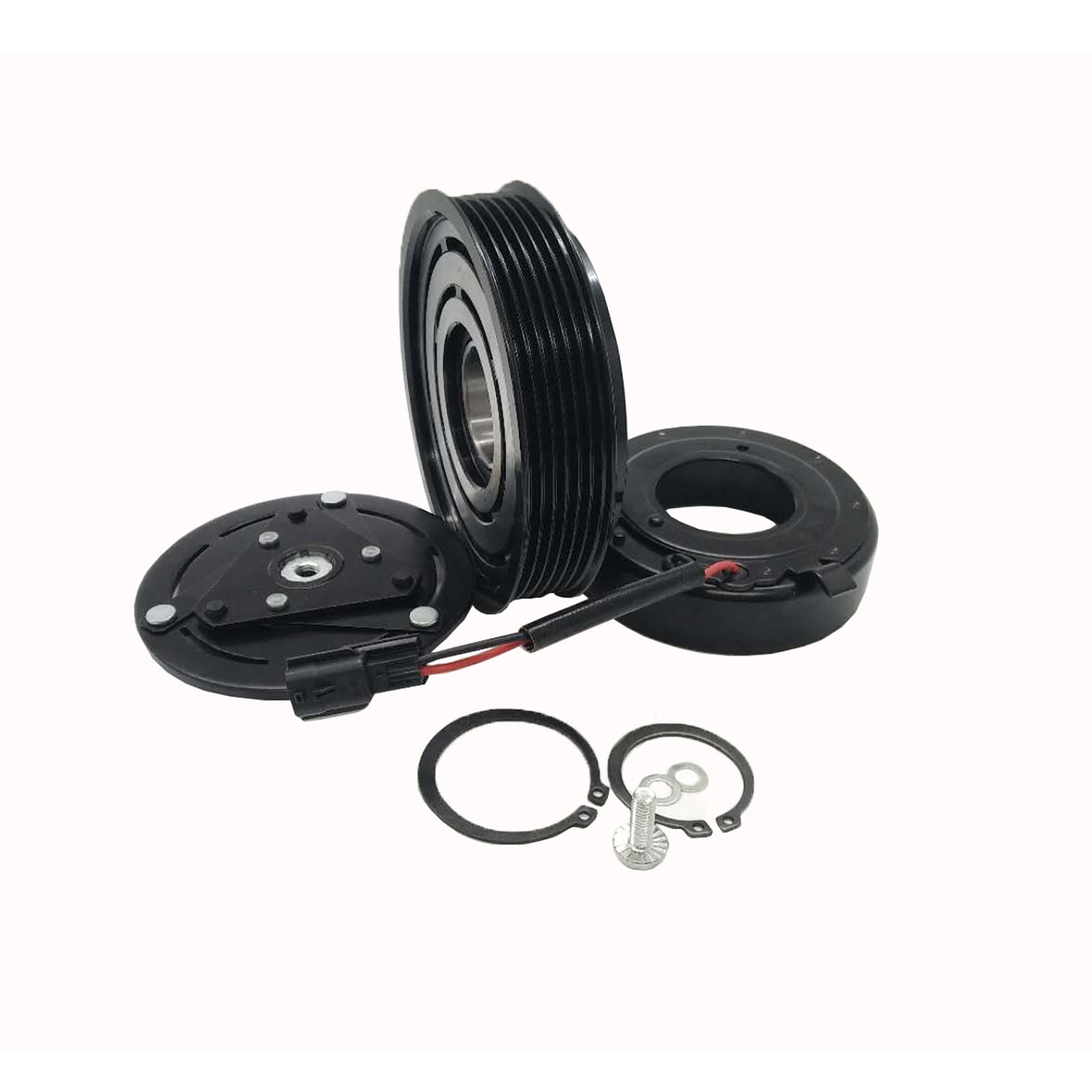 HEX AUTOPARTS A/C Compressor Clutch Kit, Pulley with Bearing ...