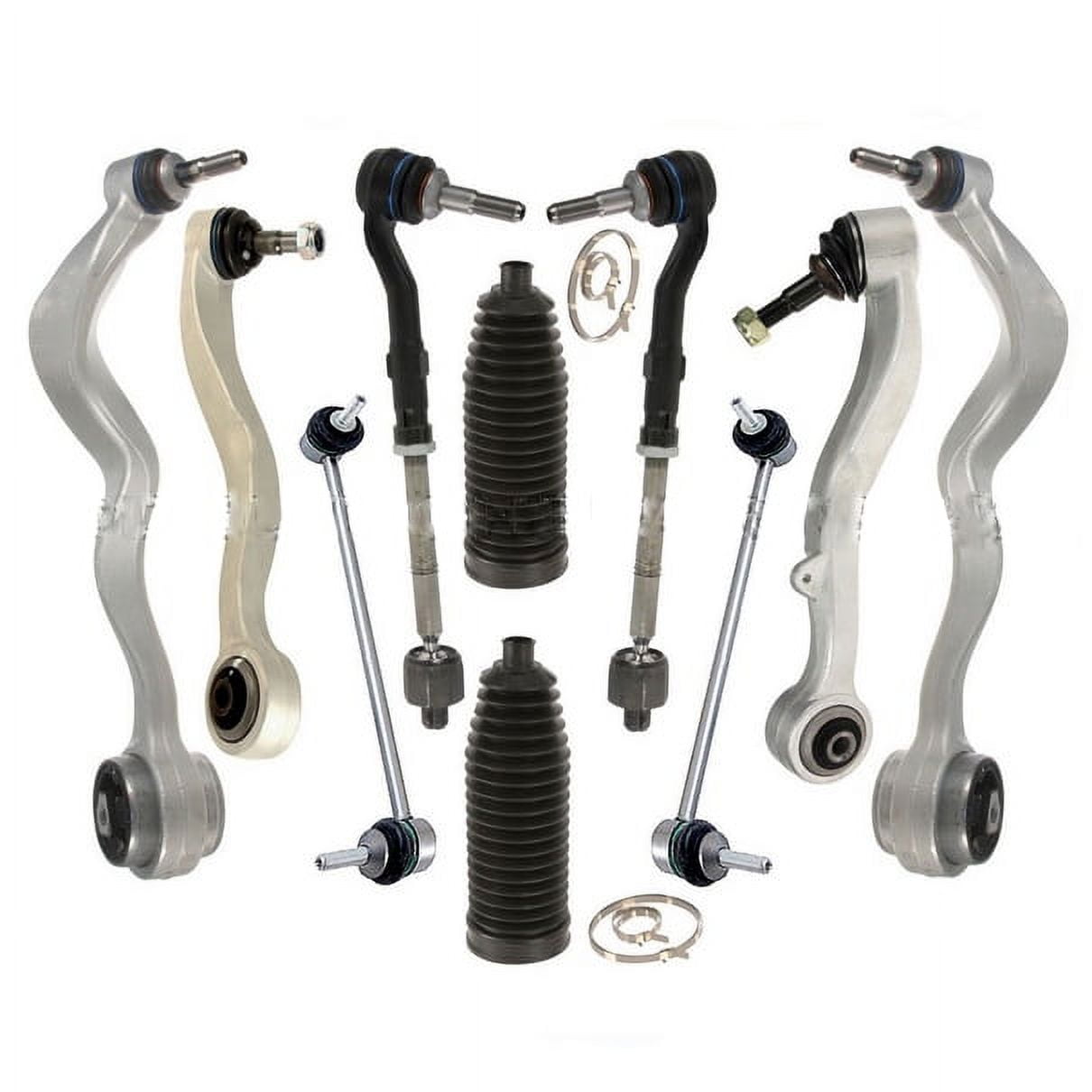 Hex Autoparts Front Suspension Kit Control Arms Ball Joints Tie Rods ...