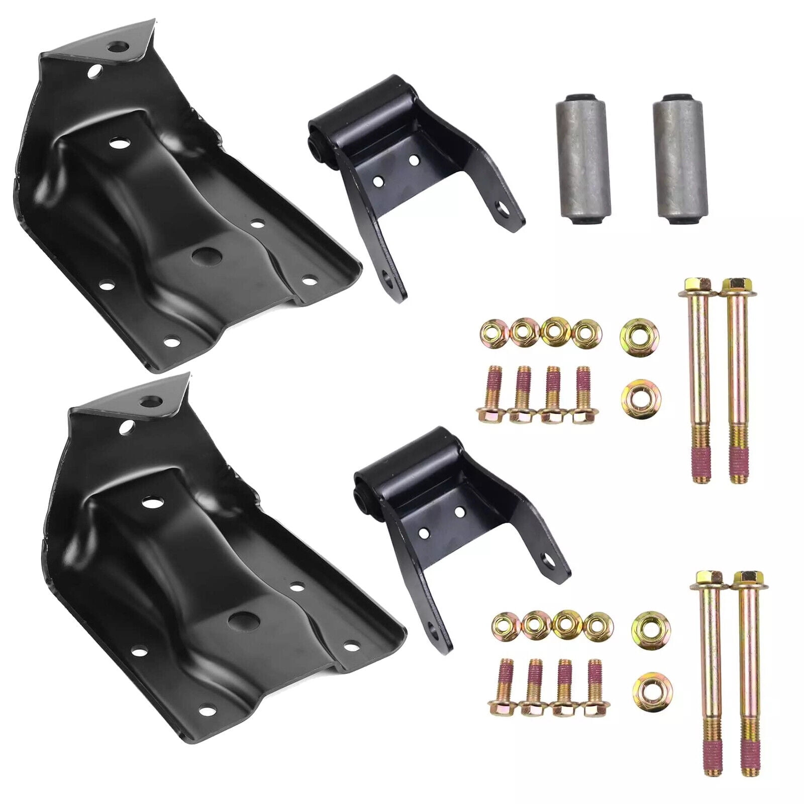 Hex Autoparts Rear Leaf Spring Hanger Bracket and Shackle Kit for Chevy ...