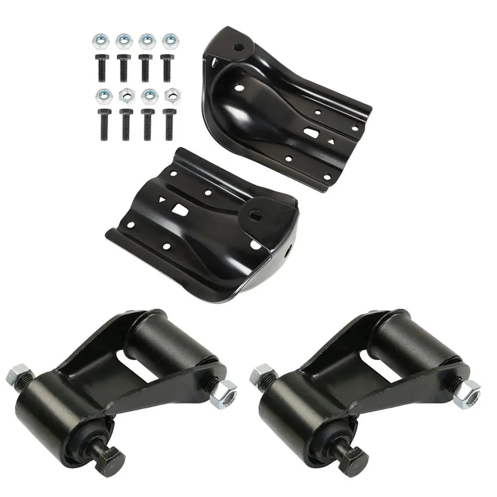Hex Autoparts Rearward Leaf Spring Shackle & Bracket Hanger Set for ...