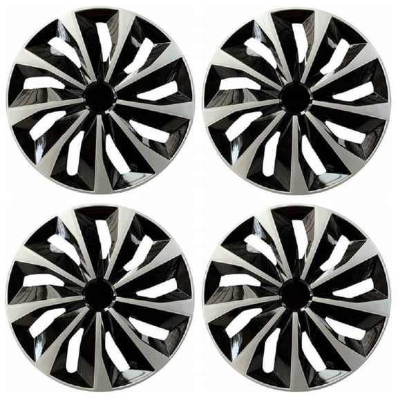15" Set of 4 Wheel Covers Snap On Hubcaps Full Hub Caps fit R15 Tire ...