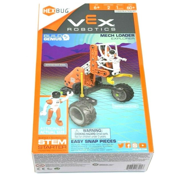 Hex Bug Vex Robotics Mech Loader Explorer Build Genius Electronic 60+ Pieces - Walmart Business ...