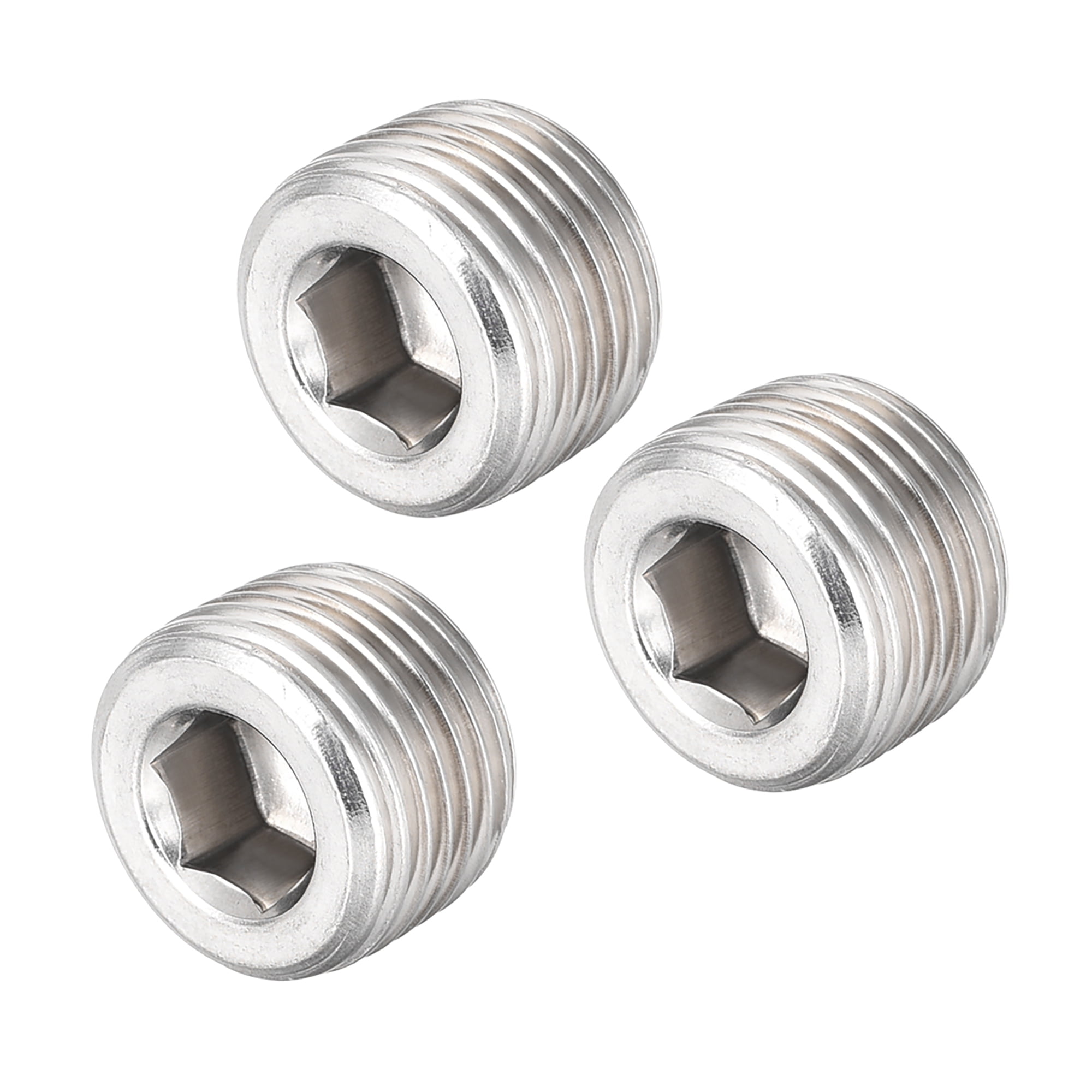 Hex Countersunk Plug -Stainless Steel Pipe Fitting 1/2NPT Male Thread ...