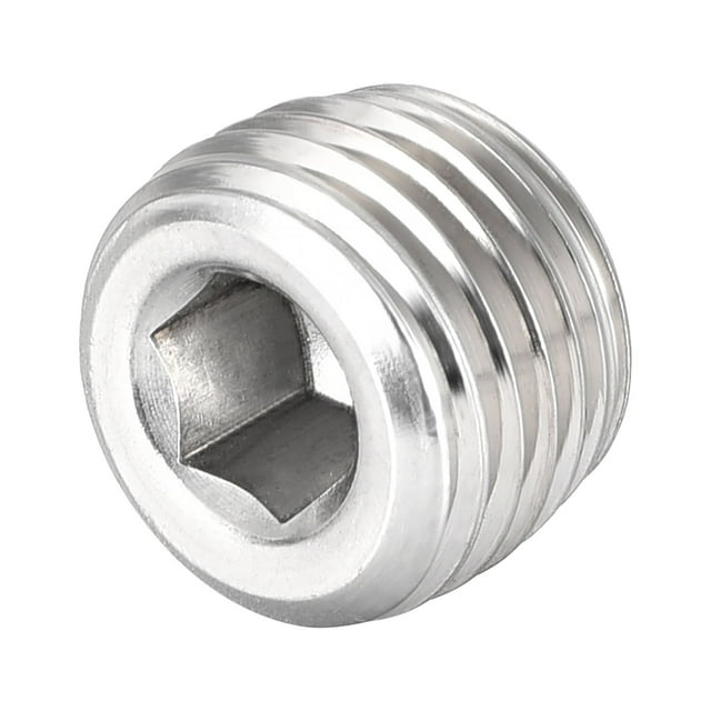 Hex Countersunk Plug -Stainless Steel Pipe Fitting 1/4NPT Male Thread ...