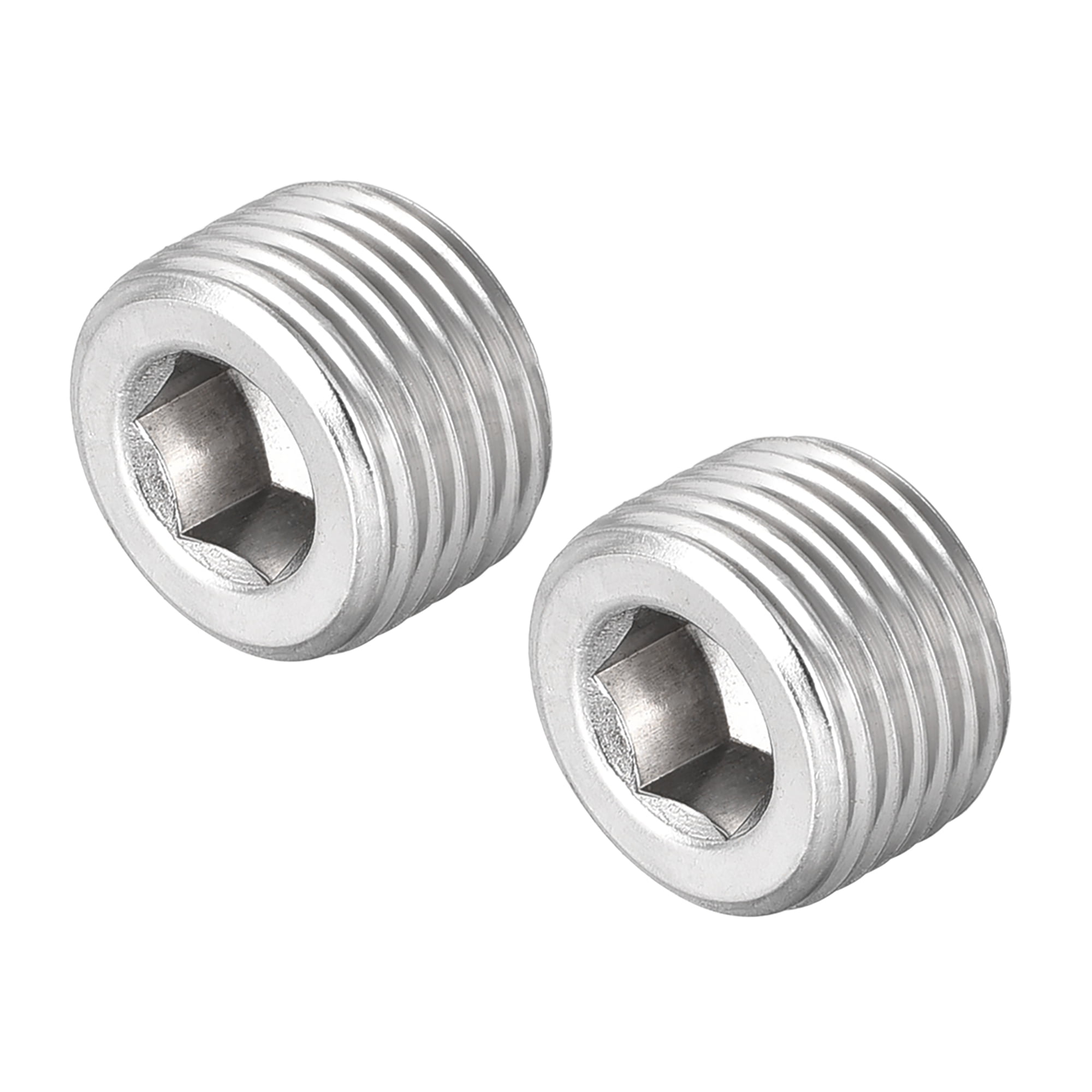 Hex Countersunk Plug -Stainless Steel Pipe Fitting 3/8NPT Male Thread ...