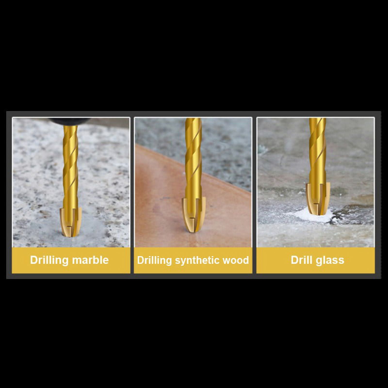 Hex Cross Triangle Drill Bit for All Ceramic Vitrified Tile Glass ...