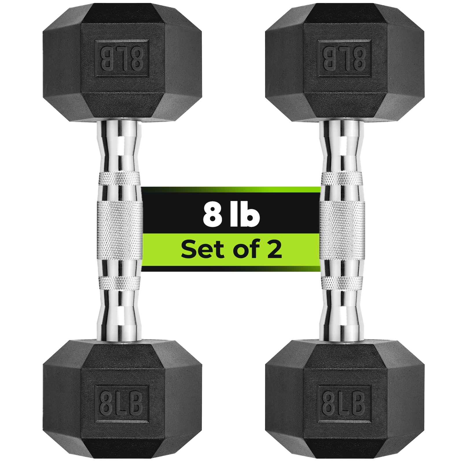 Hex Dumbbell Rubber Encased Dumbbell Strength Training Hex Dumbbell ...