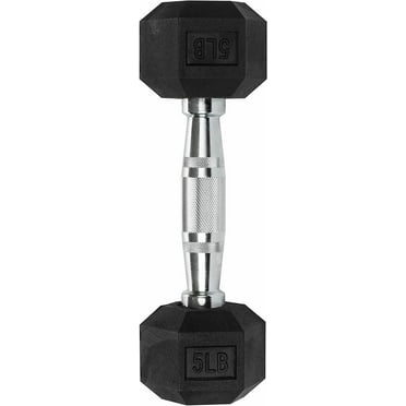 HolaHatha Hex Hand Stand Dumbbell Set, 2, 3, & 5 lb Neoprene Weights w ...