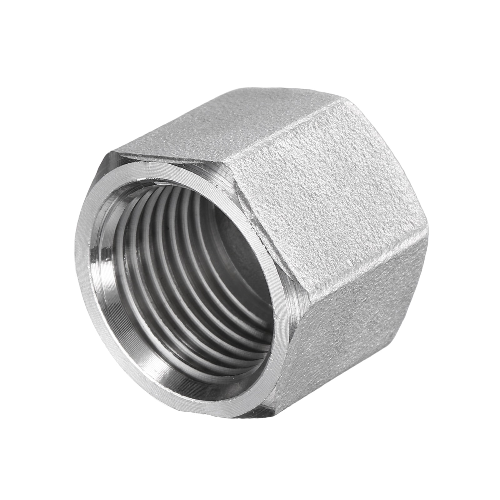 Hex End Cap 304 Stainless Steel Nut, NPT 1/2" Female Thread Pipe ...